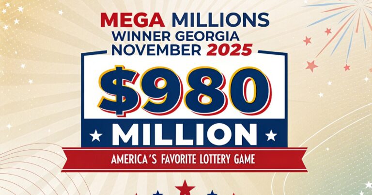 MEGA MILLIONS WINNING NUMBERS: GEORGIA LOTTERY WINNER CLAIMS $980 ...